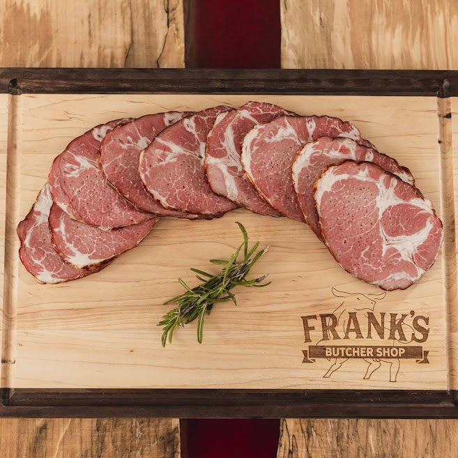 Buy Ready-to-Eat Pork Cottage Bacon – Frank's Butcher Shop