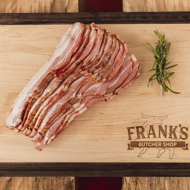 Hickory Smoked Cooked Pork Bacon | Frank's Butcher Shop